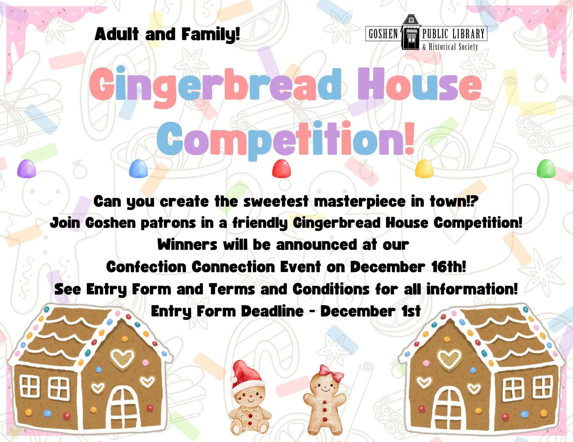 Gingerbread House Competition - Goshen Public Library